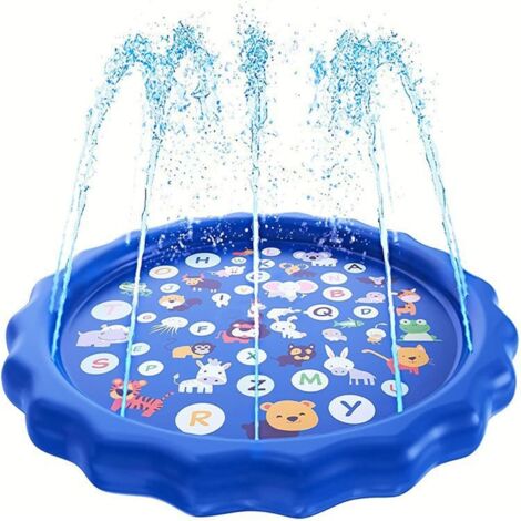 CCYKXA Aufblasbarer Splash Pad Pool, 170 cm Kinderpools und Teiche ...