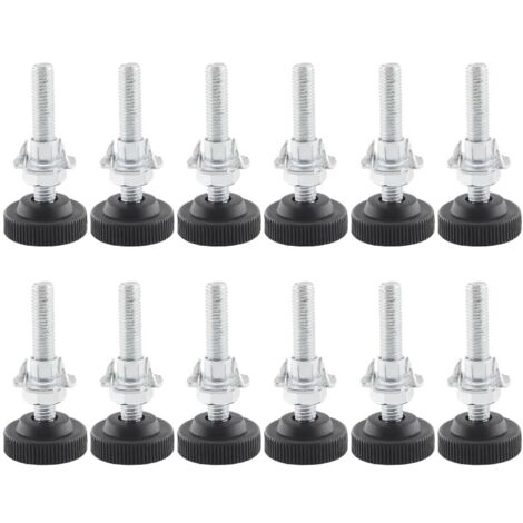 CCYKXA 12 Pcs M8 Adjustable Leg, Adjustable Furniture Leg, Adjustable ...