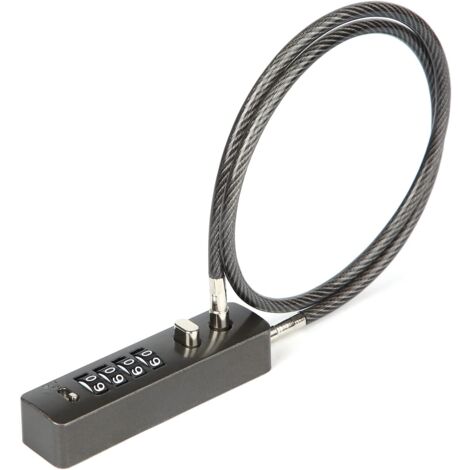 CCYKXA Combination Cable Lock, 60cm Steel Cable Lock 4 Digit ...