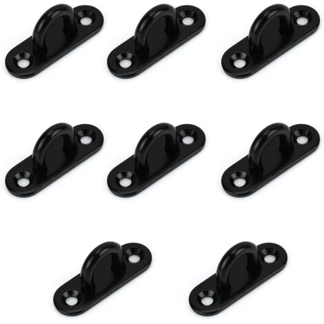 CCYKXA (Pack of 8) M5 Stainless Steel Eyelet Plate - Oblong U-Shaped ...