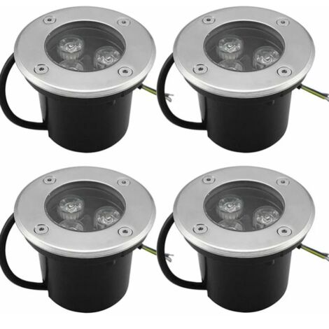 CCYKXA 4 PACK Warm White 3W IP65 Outdoor Recessed LED Spotlight 270 ...