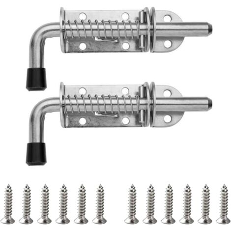 CCYKXA 2Pcs Stainless Steel Spring Loaded Latch for Sliding Door Easy ...