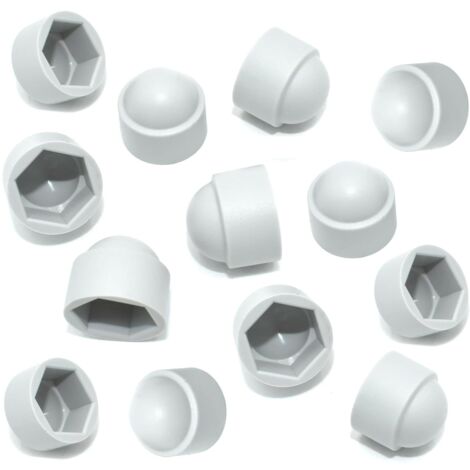 CCYKXA 20pcs M10 White Plastic Hex Nut Cover Caps (17mm Wrench) for Hex ...