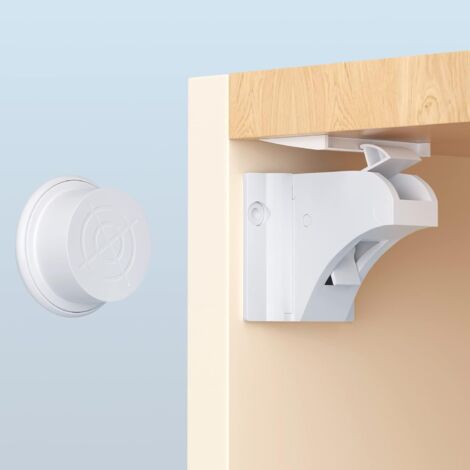 CCYKXA 12 Pack Magnetic Child Safety Locks + 3 Keys - Safety Cabinet ...