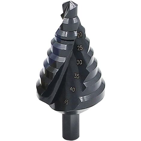 CCYKXA Nitriding Spiral Step Drill Bit Multi-Hole Cutter 10mm-45mm ...