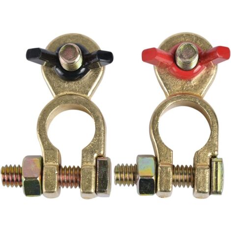 CCYKXA (1 Pair) 12V/24V Battery Terminal Battery Terminals Battery Connectors with Wing Nut