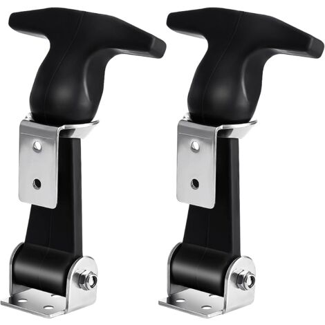 CCYKXA Flexible T-Handle Pull Latches Stainless Steel Rubber Hood Latch ...