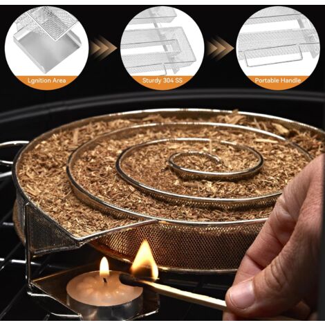 CCYKXA Cold Smoke Generator, Cold Smoker Coil for Meat and Fish Smoker ...