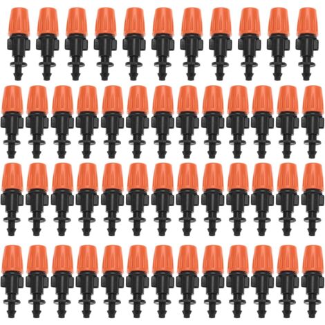 CCYKXA 50 Pcs Drip Irrigation Spray Emitters, Adjustable Misting ...