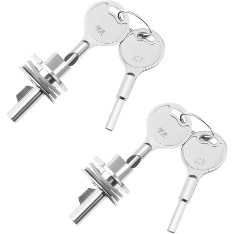 CCYKXA 2 Sets Glass Door Locks Sliding Showcase Display Cabinet ...