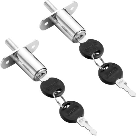 CCYKXA 2pcs Sliding Cabinet Lock Furniture Lock Core Cabinet Lock Push ...