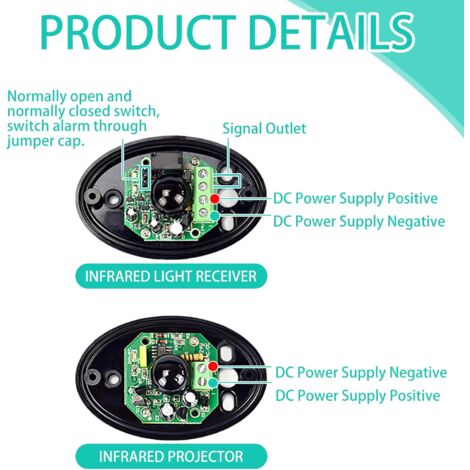 CCYKXAUniversal Gate Photocell, Infrared Photocell, Infrared Safety ...