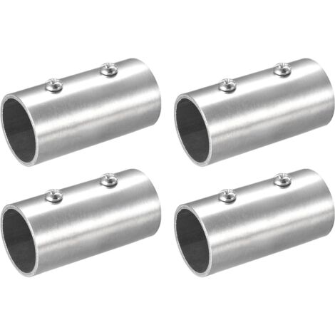 CCYKXAA 4 Pcs Straight Tube Connector, 2 Way Stainless Steel Handrail ...