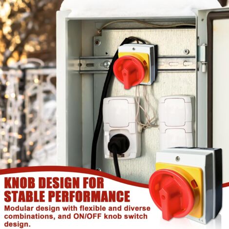 CCYKXAA Main Switch, 20A, IP66, Repair Switch, with Power Separation ...