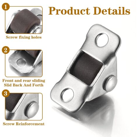 CCYKXAA 8 Pack 0.5 Inch Small Swivel Furniture Casters, Heavy Duty Low ...