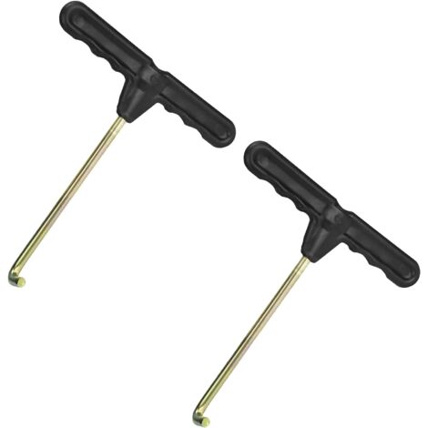 CCYKXA 2 Pcs Trampoline Spring Pulling Tools Metal T-Hook，Tent Hand ...