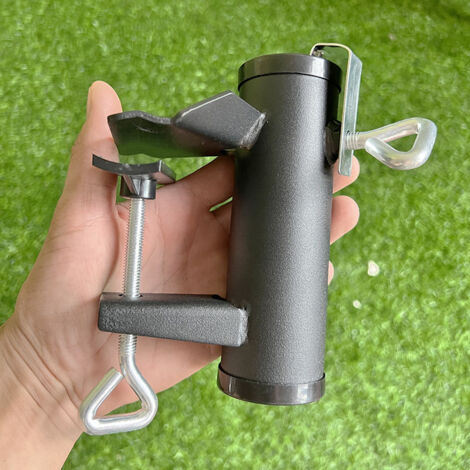 CCYKXAA 1 PCS (Matte Black) Parasol Fixing Clip, Balcony Parasol Holder ...