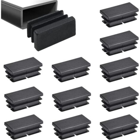 CCYKXA 12pcs Rectangular Tube End Caps, for Metal Tubes, Sofas, Chairs ...