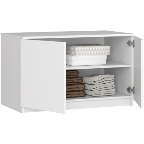 Altillo para armario AKORD S90 Blanco 90 cm 2 puertas frente en color ...