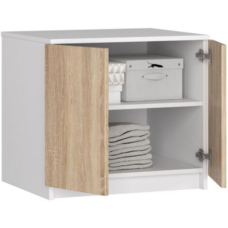 Altillo para armario AKORD S60 Wenge 60 cm 2 puertas frente en color ...