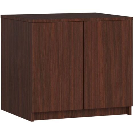 Altillo para armario AKORD S60 Wenge 60 cm 2 puertas frente en color ...