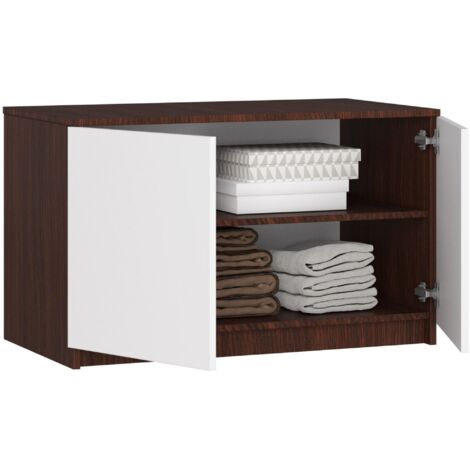 Altillo para armario AKORD S90 Wenge 90 cm 2 puertas frente en color ...