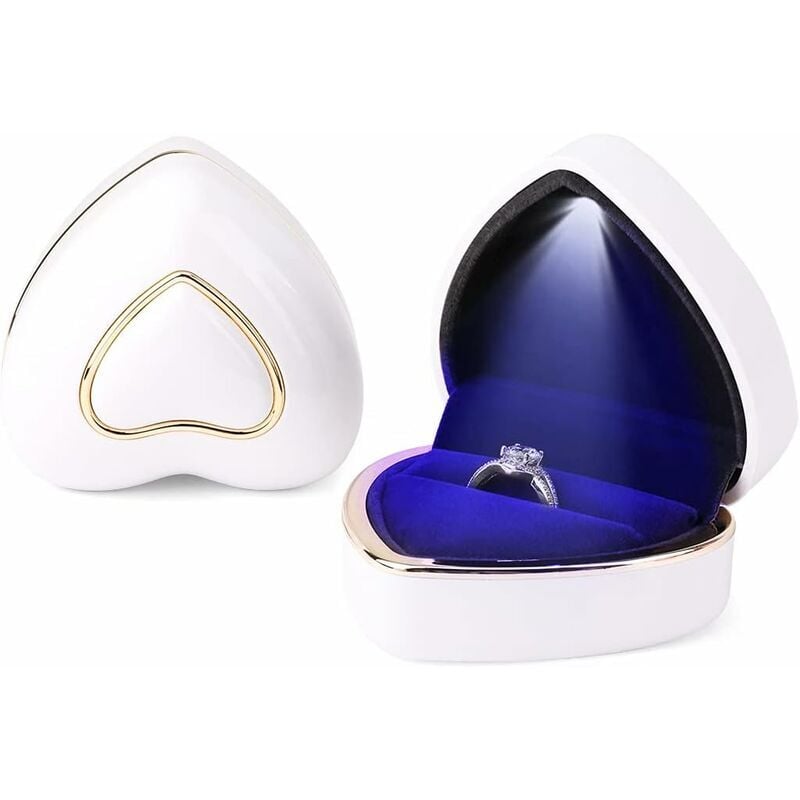 Led lighted engagement ring box store