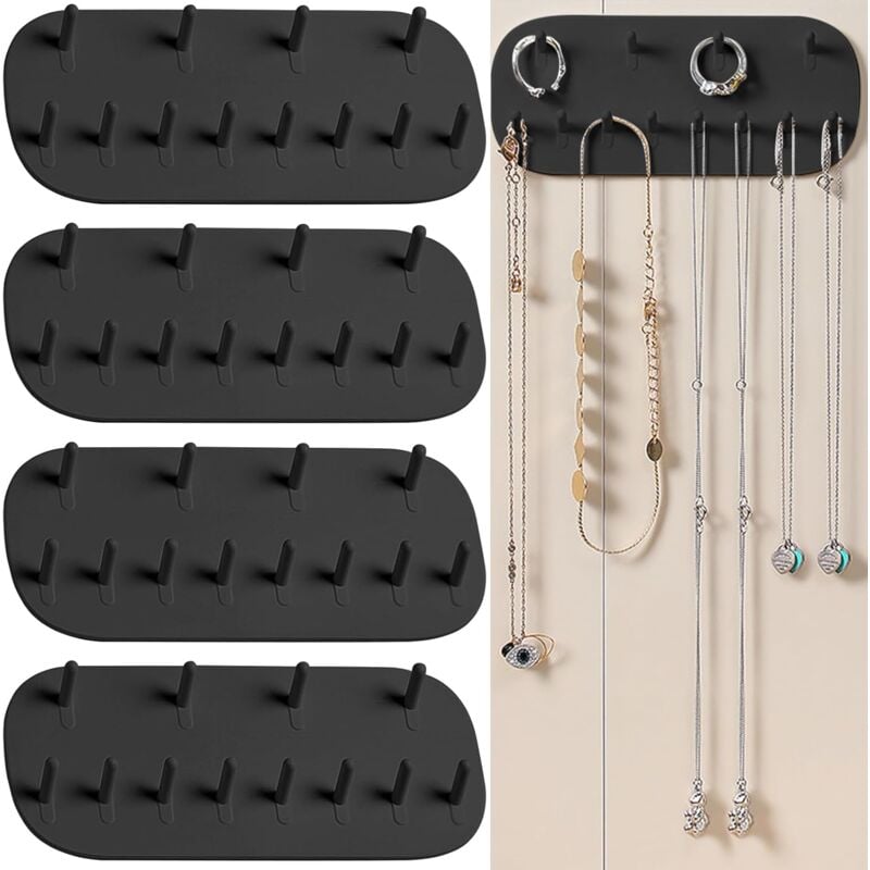Jewelry box with necklace hooks store