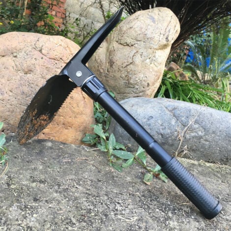 Ahlsen Multifunctional Shovel 10 Functions Folding Shovel Multifunctional Folding Shovel for Cutting Branches Camping Survival Hiking and