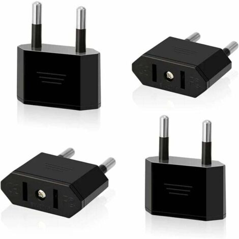 Ahlsen Pack US to EU Travel Plug, USA Plug to 2 Pin Euro/Germany Plug ...