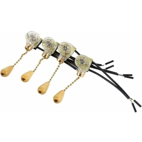 Ahlsen Pack of Universal Pull Switch, 220-250V Ceiling Fan Lamp Pull ...