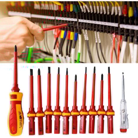 Rubber handle screwdriver set store