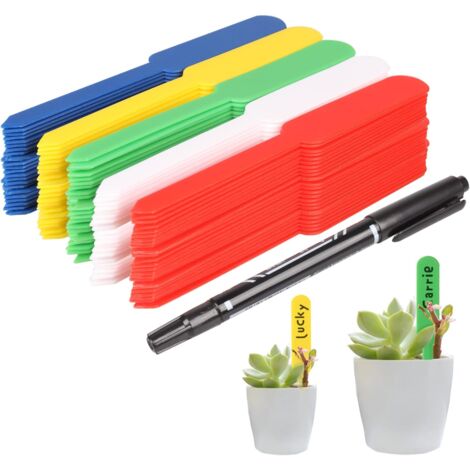 Ahlsen Plant Labels - No Pen, 150 Pack Plastic Plant Markers, Vegetable ...