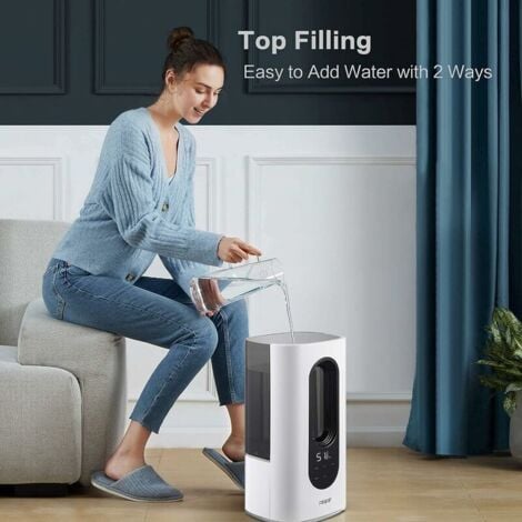 Ahlsen pasapair 3.5L Ultrasonic Cool Mist Humidifier for Large Bedrooms Auto Shut Off Quiet Operation