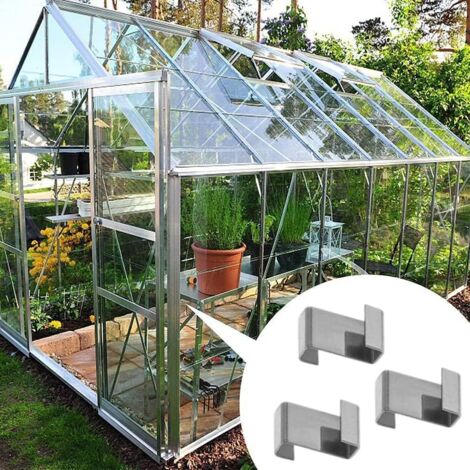 30 Pieces Z Clips for Greenhouse Glass Clips Stainless Steel Greenhouse ...