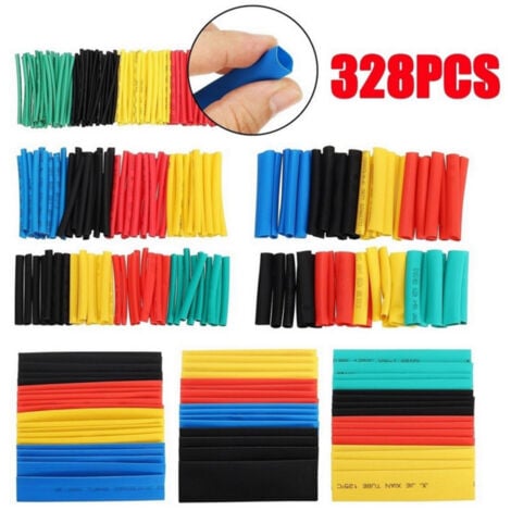 Ahlsen Schrumpfschlauch, 328-teilig, Verhältnis 2:1, elektrische Isolierung, wärmeschrumpfendes ...