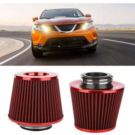 Ahlsen Auto-Luftfilter, 76 mm Universal-Luftfilter-Set aus Eisen mit ...