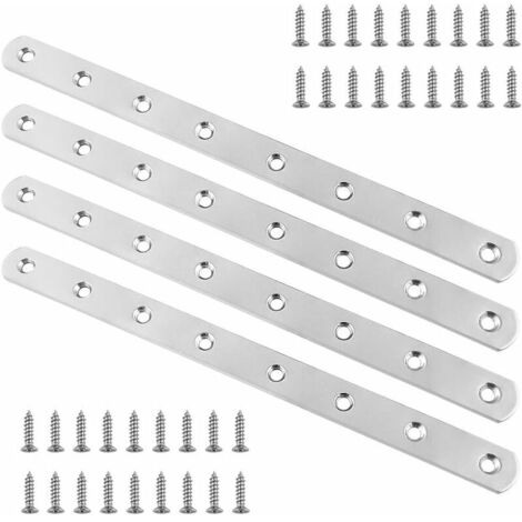 Ahlsen Stück Montagebeine, flache Befestigungshalterung, 245 mm Edelstahl-Metallmontageplatte ...