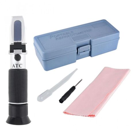 Ahlsen Refraktometer 0 bis 90 % Brix Manuelles Refraktometer zur Bestimmung des Zuckergehalts