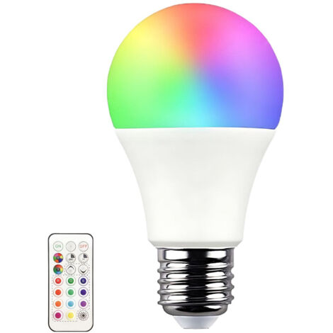 7hSevenOn Premium - Bombilla LED de Colores con Mando a Distancia E27 ...
