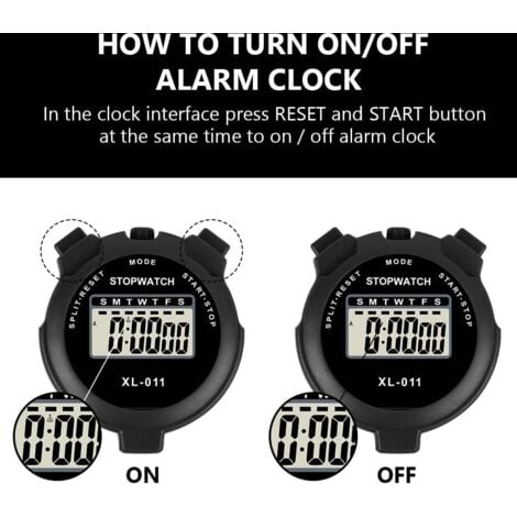 BEBUSINGOTO Chronomètre électronique étanche, chronomètre de sport ...