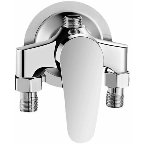 Oberflächenmontierter Mischer Warm- und Kaltwasser-Duschhahn Duschset ...