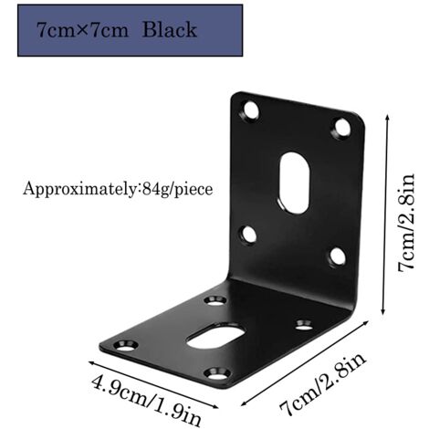 Stück Edelstahl-Winkelhalterung, rechtwinklige Halterung, L-förmige ...