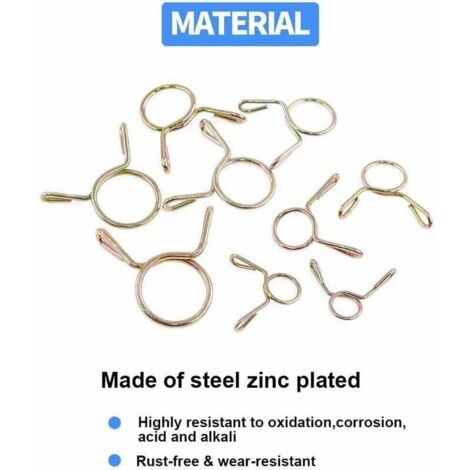 470 Stück Federclip-Schlauchschellen, Kraftstoffleitungs ...
