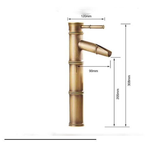 Rubinetto da cucina interamente in rame, rubinetto antico, rubinetto ...