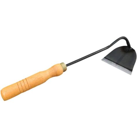 Mini azada de jardín con mango de madera, hoz para desherbar ...