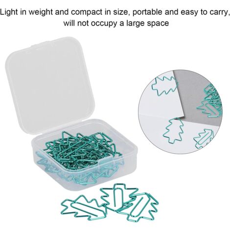 20 clips metálicos para papel con forma de árbol, marcapáginas ...