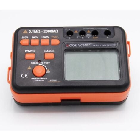 Megóhmetro VC60B, multímetro digital de resistencia de aislamiento, comprobador de resistencia ...