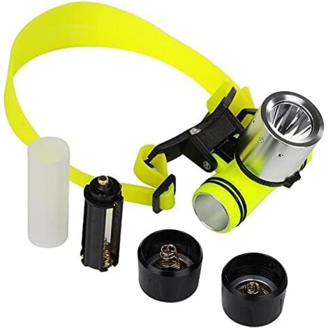 Linterna frontal de buceo, 1800 lúmenes, resistente al agua, ideal para ...