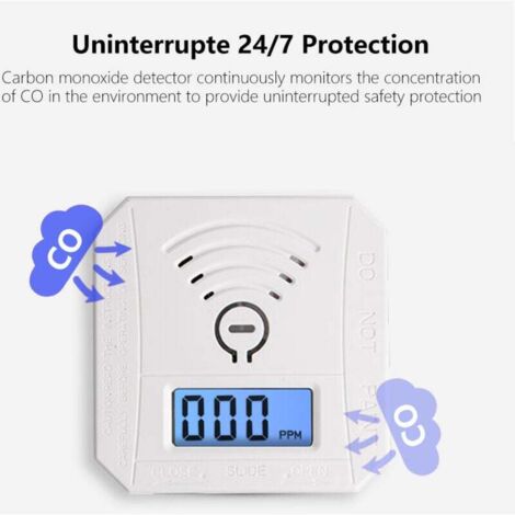 Détecteur de monoxyde de carbone, détecteur de CO portable, moniteur de ...